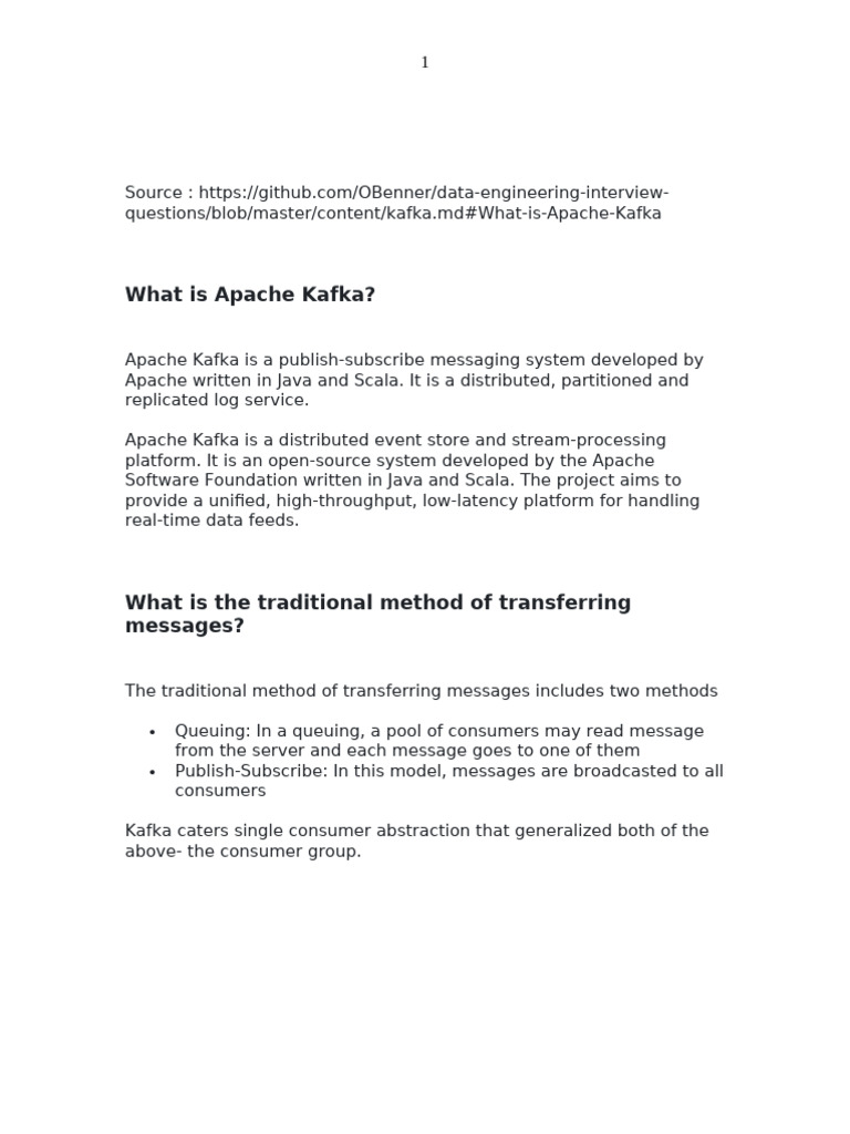 Kafka Interview Questions | PDF | Computing | Computer Science