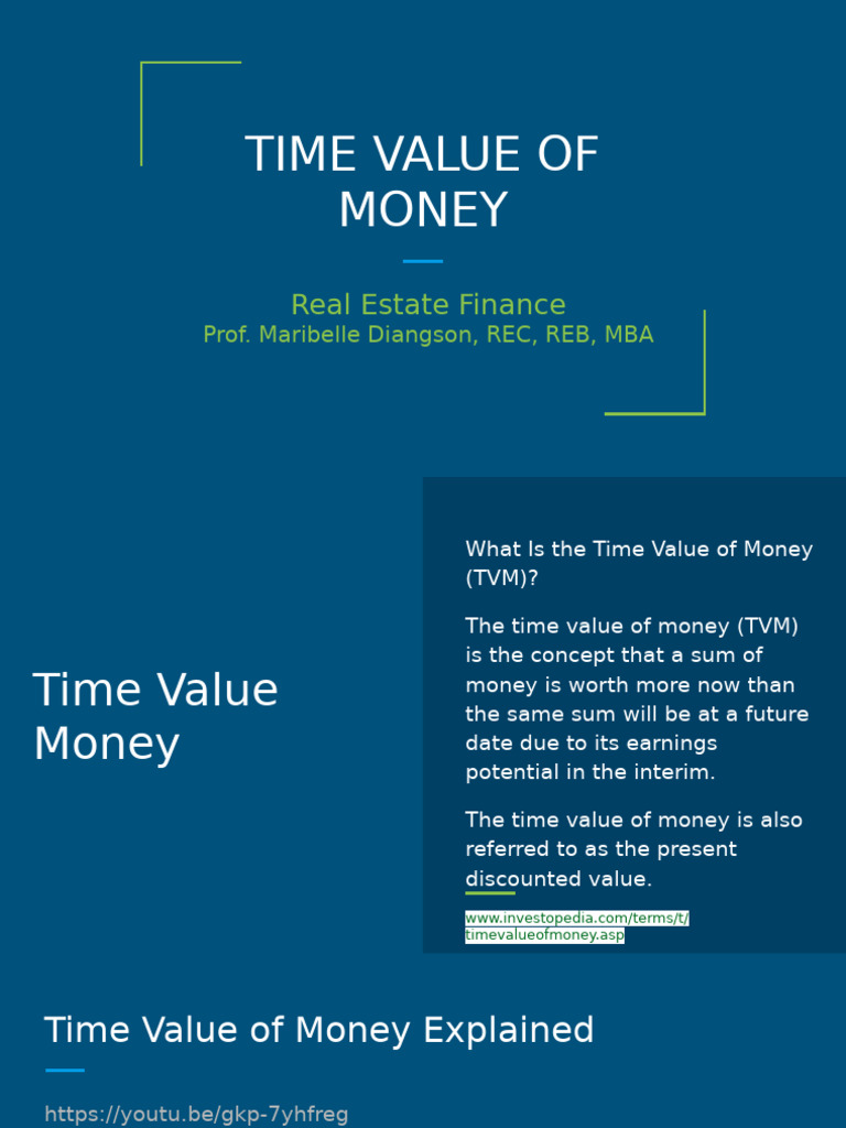 Time Value of Money | PDF | Time Value Of Money | Present Value