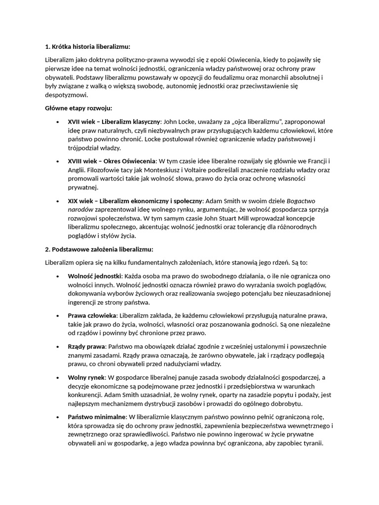 Liberalizm | PDF