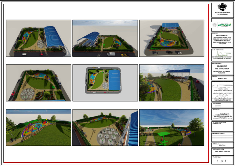 Mejoramiento Parque Comuneros Zipaquirá | PDF