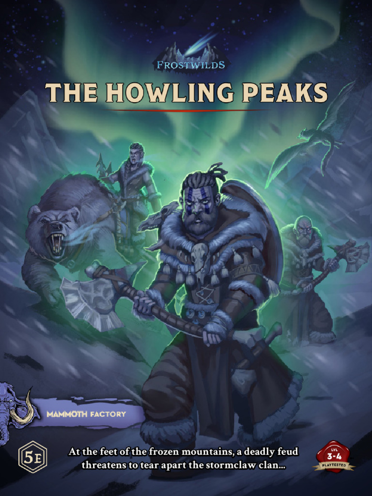 Adventure PDF - Frostwilds I - Howling Peaks v1.1 | PDF | Wound