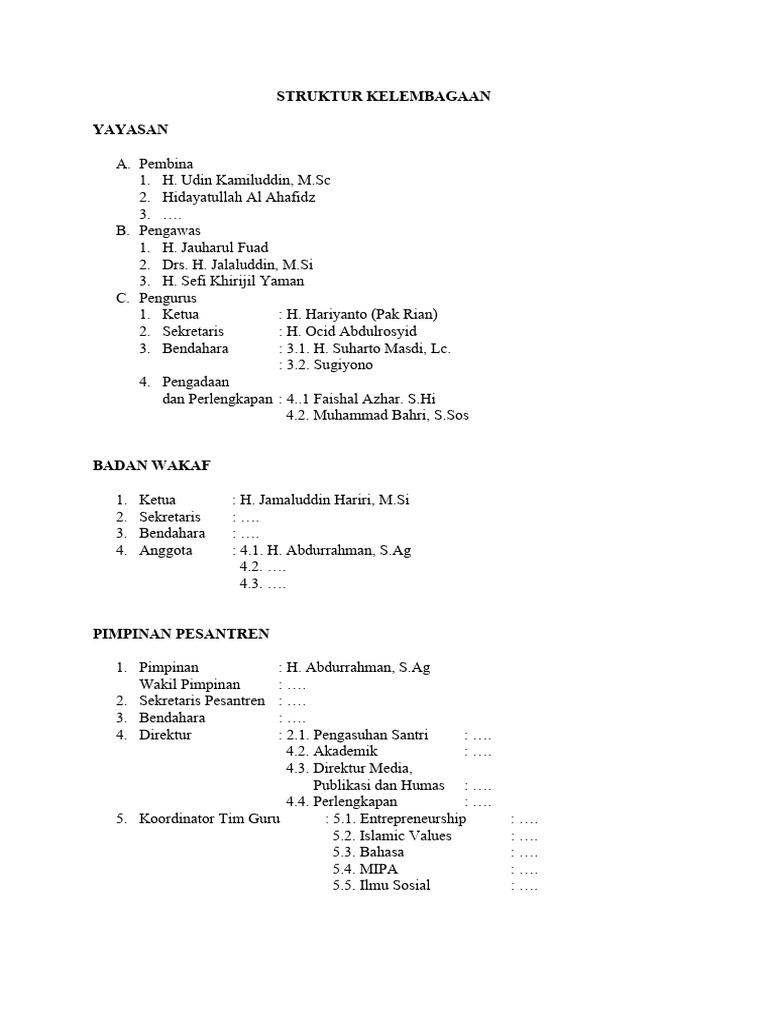 Struktur Draft | PDF