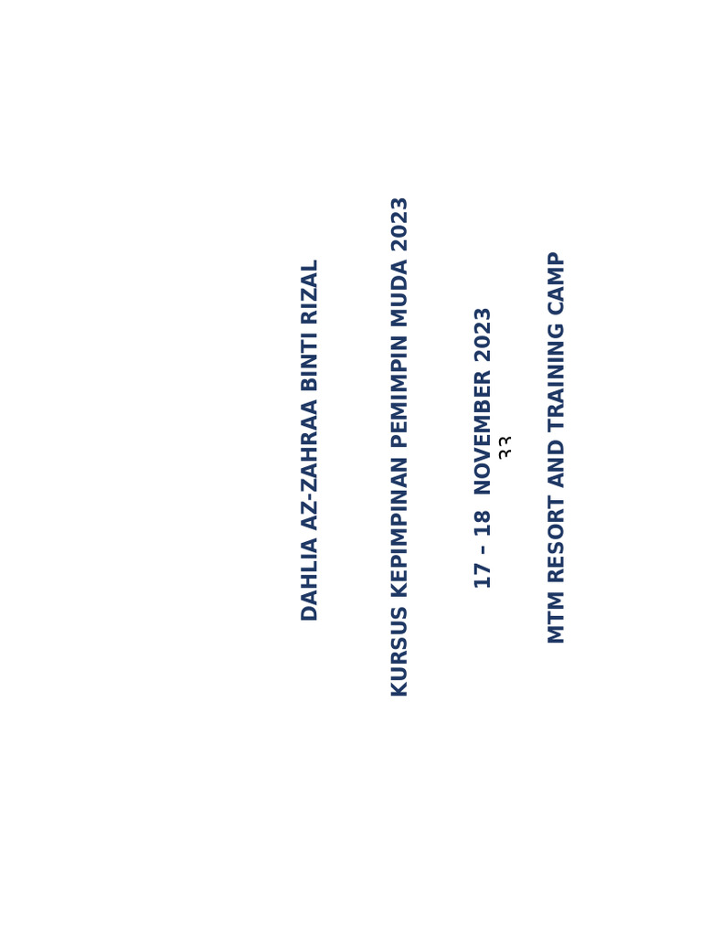 Coding Sijil Kem Kepimpinan | PDF