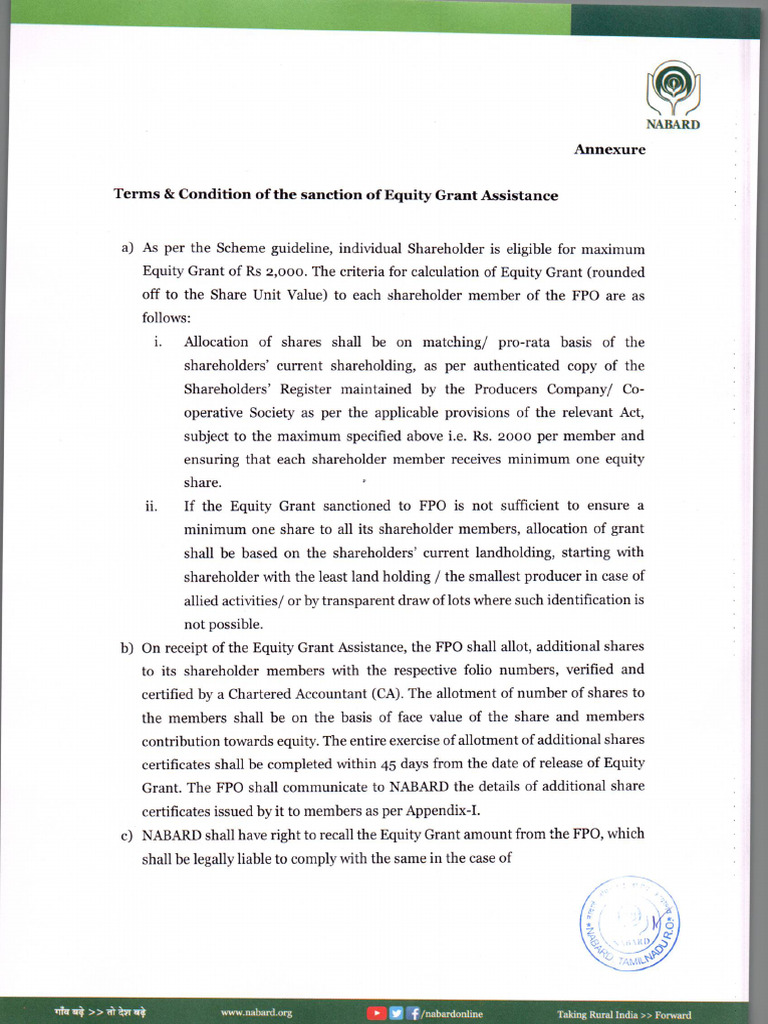 EGA Sanction Annextures | PDF