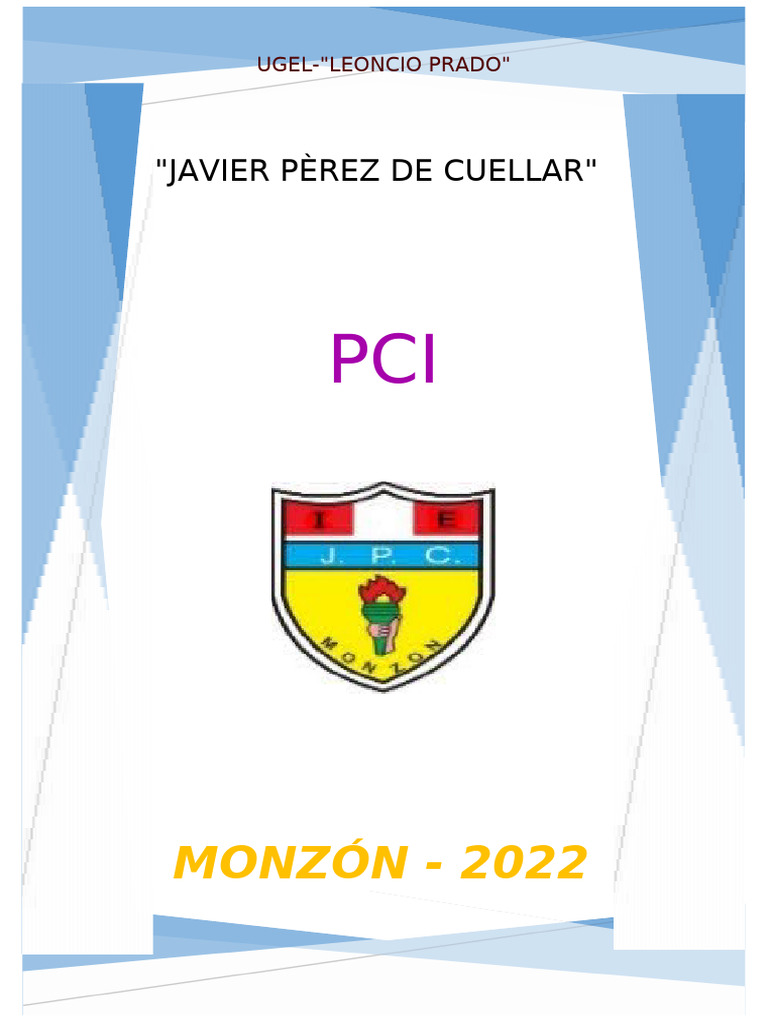 PCI 2023 ORIGINAL | PDF | Plan de estudios | Enseñando