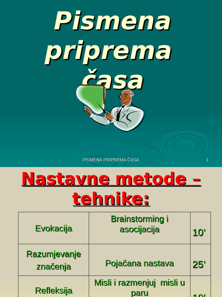 Pismena Priprema Časa | PDF