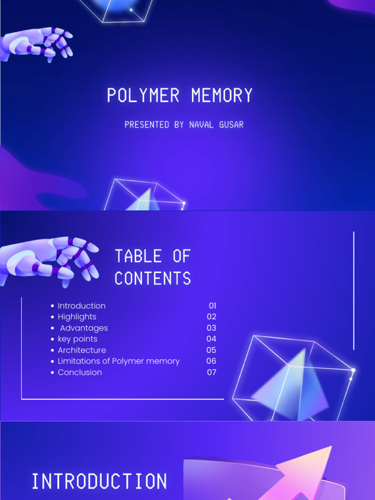 Polymer Memory-compressed (1) | PDF | Computer Memory | Polymers