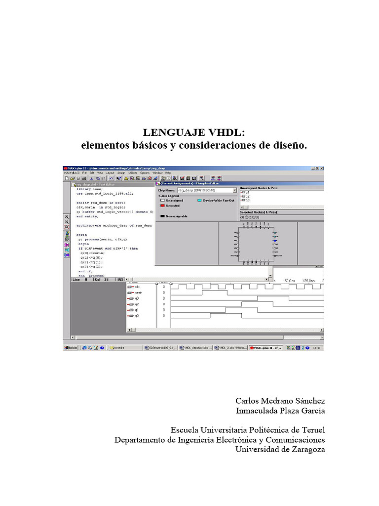 Apuntes_VHDL | PDF | Vhdl | Lenguaje de programación