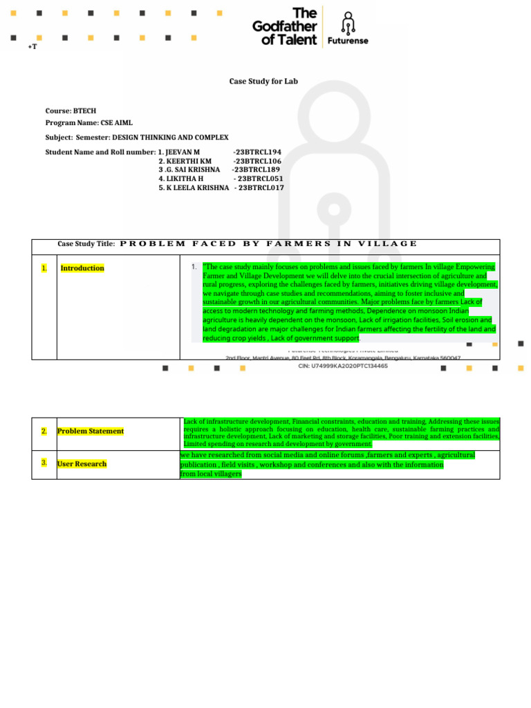 CASE STUDY 10 VERY IMP | PDF | Agriculture | Sustainable Agriculture