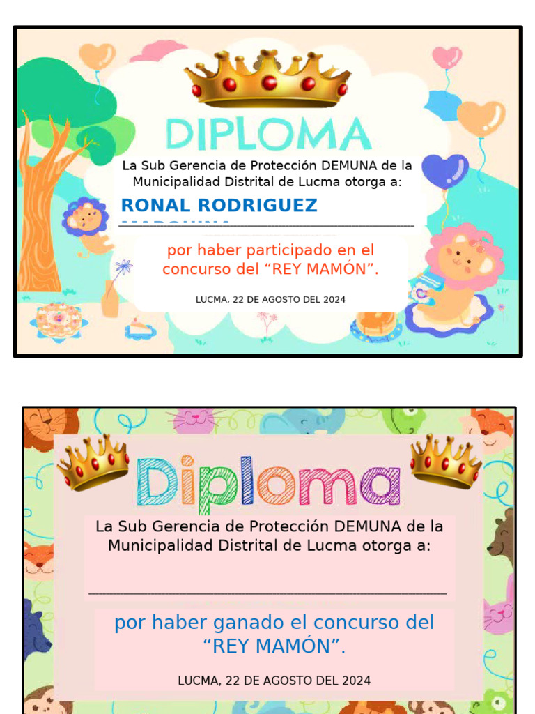 dipolma al rey mamon | PDF
