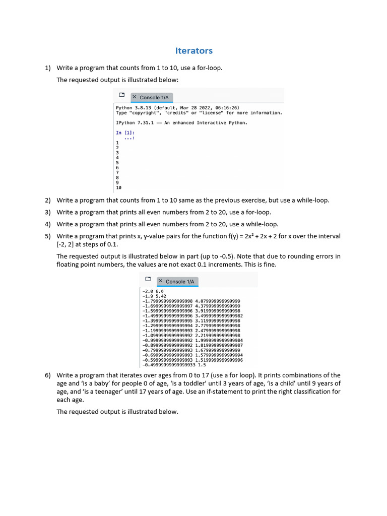1-6 Iteration | PDF | Computer Programming 1-6 Iteration | PDF | Computer Programming