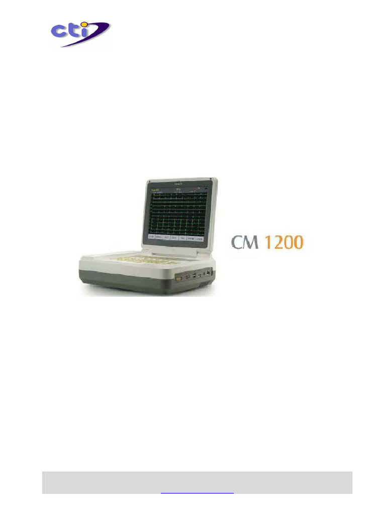 Manual de Uso do Equipamento CM1200 | PDF | USB | Eletrocardiografia
