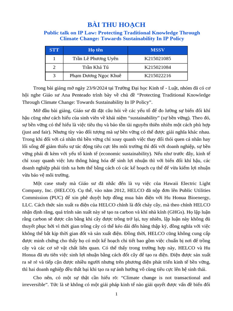 Bài Thu Ho CH | PDF