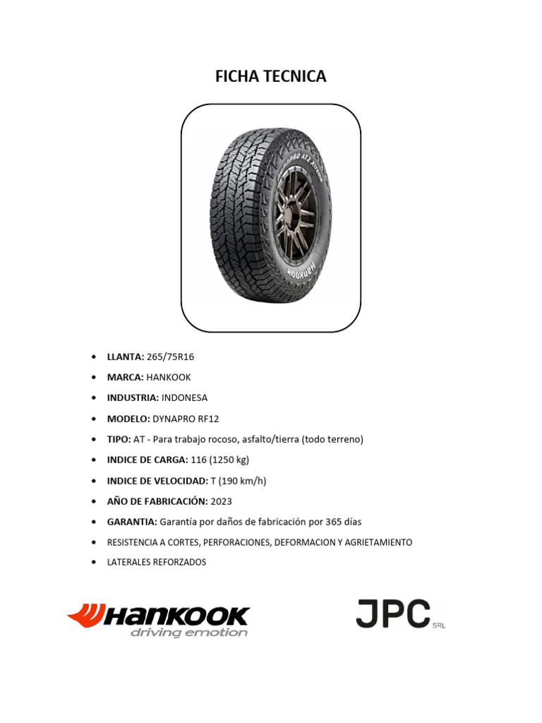 Fichas Tecnicas Aduana-Jpc | PDF