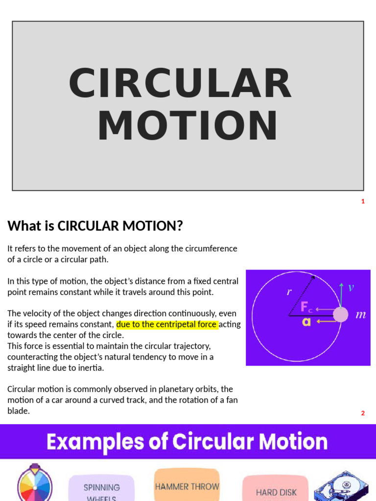 6. Circular Motion | PDF | Acceleration | Velocity