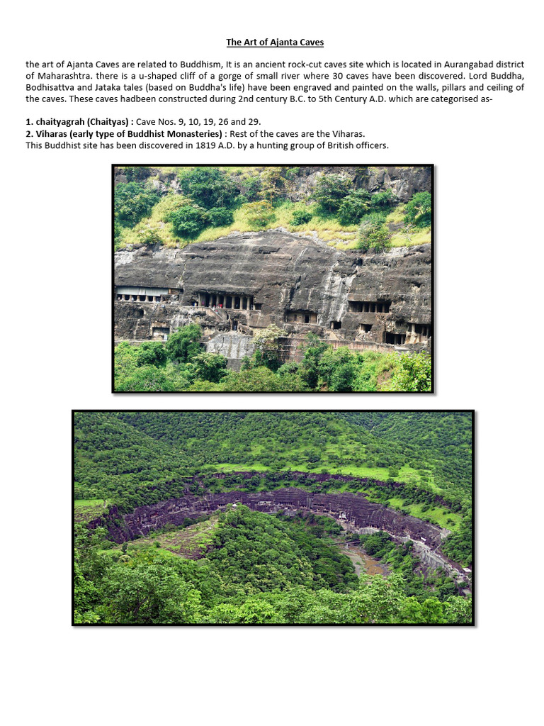 The Art of Ajanta Caves | PDF | Indian Religions | Indian Philosophy