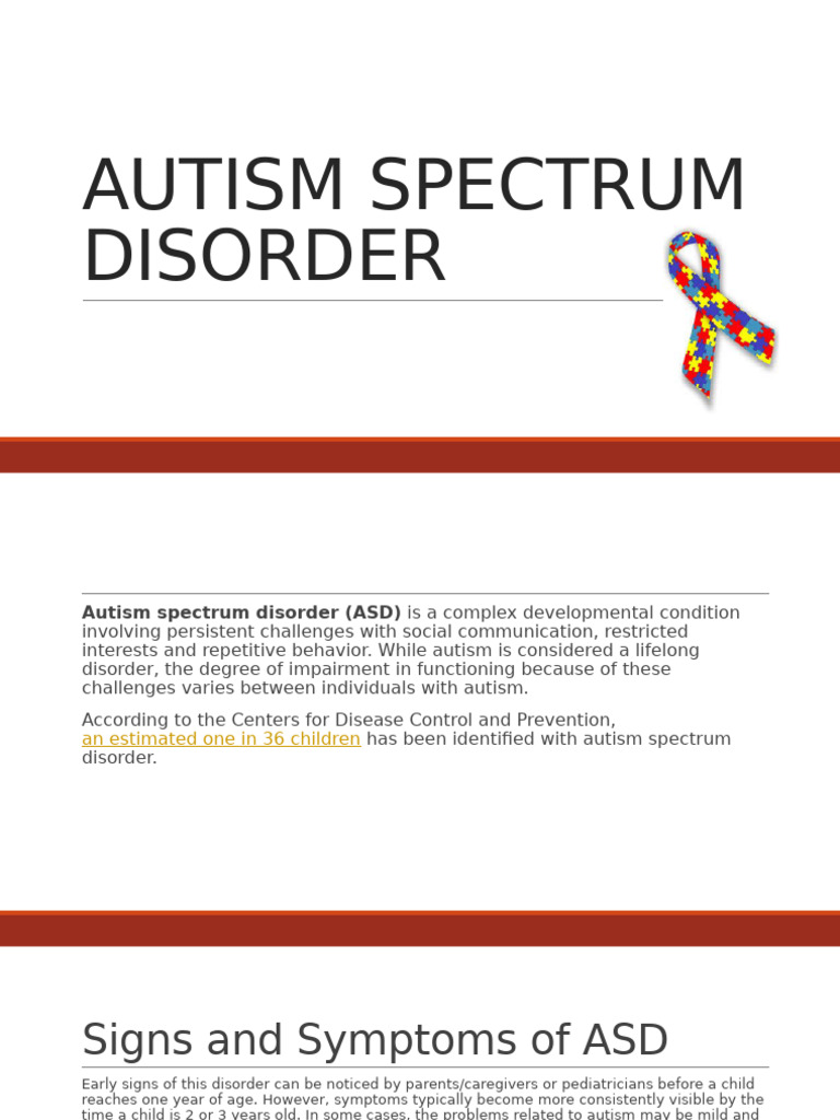 Autism Spectrum Disorder | PDF | Autism Spectrum | Attention Deficit ...