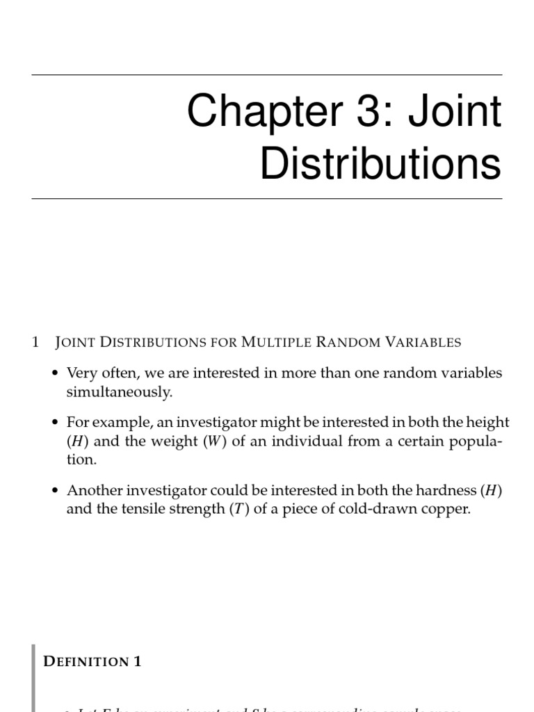 ST2334 Chapter 3 Slides | PDF | Random Variable | Mathematics