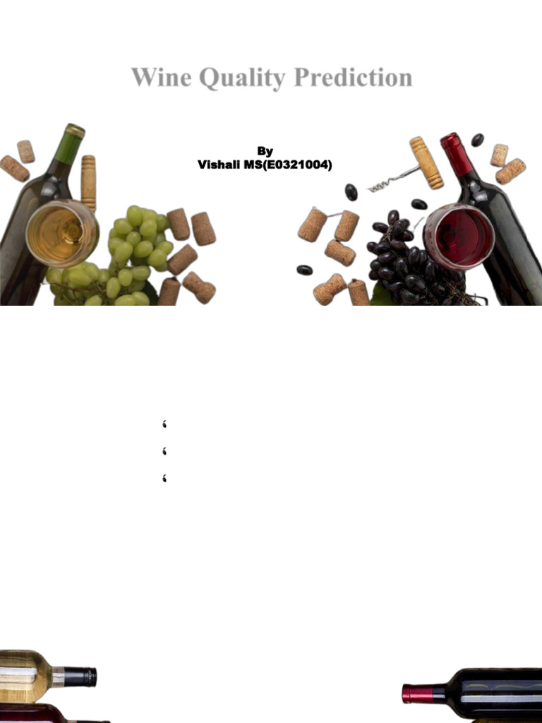 Wine Quality Prediction | PDF | Machine Learning | Prediction