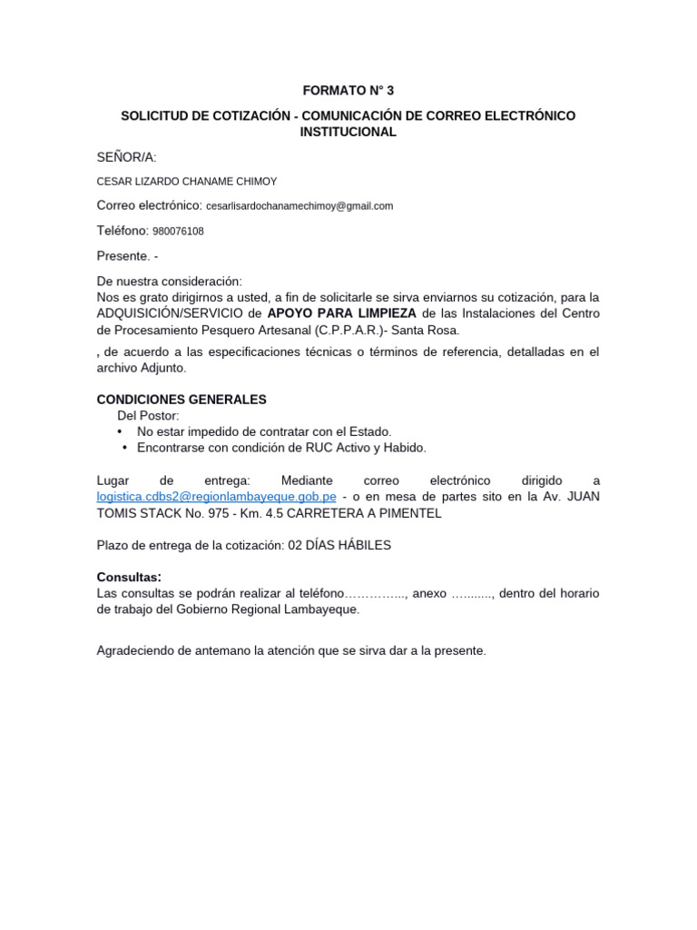 FORMATO N° 03 - | PDF