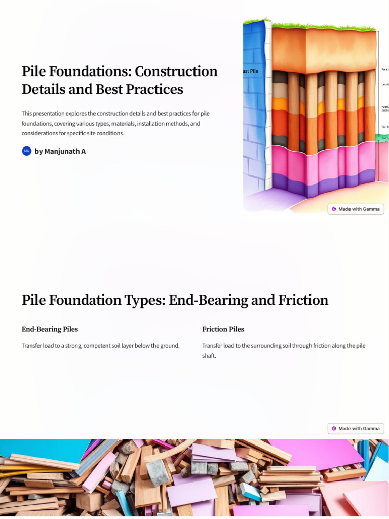 Pile Foundation Construction Best Practices | PDF | Deep Foundation ...
