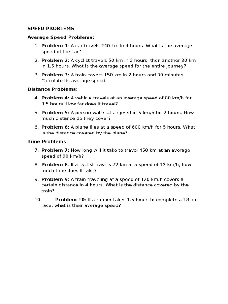 Speed | PDF