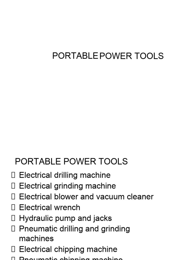 Precautions using power tools | PDF | Mechanical Engineering | Equipment