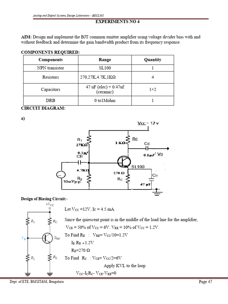 RC Coupled | PDF | Amplifier | Electrical Engineering