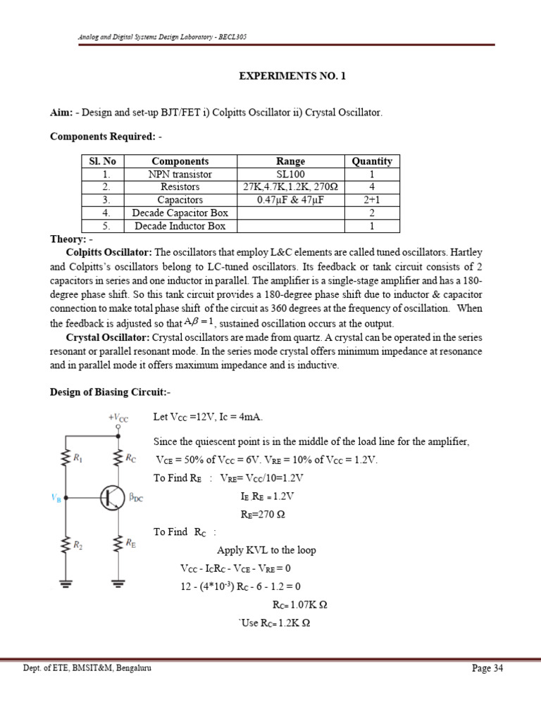 Oscillators | PDF | Electronic Oscillator | Electronics