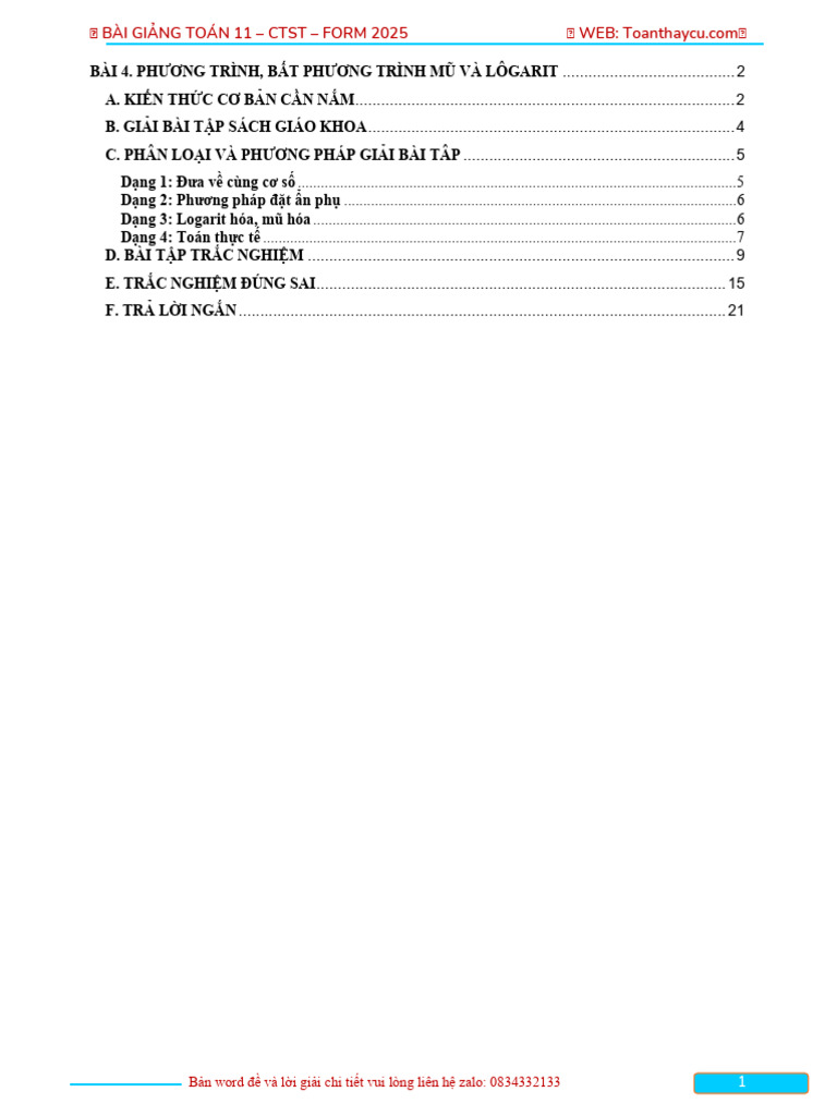 Toán 11_CTST_Đề bài | PDF