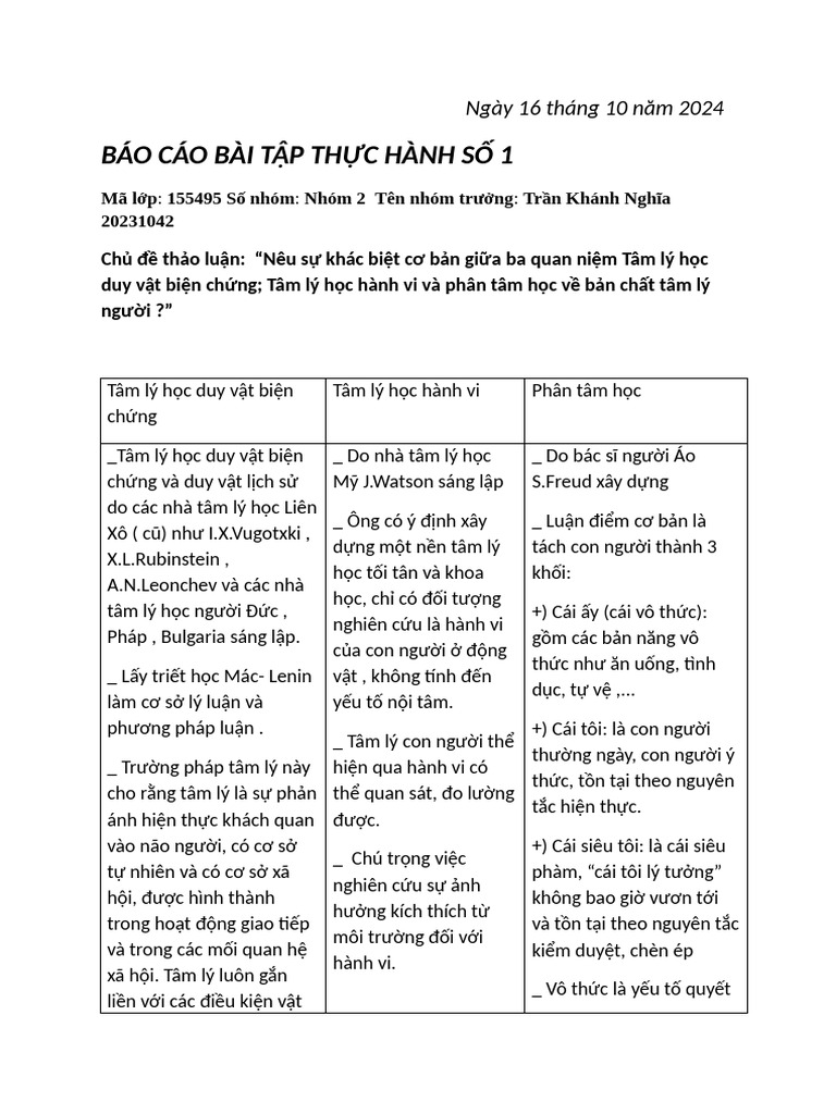 Bai Tap Thuc Hanh So 1.3 NHOM 2 | PDF