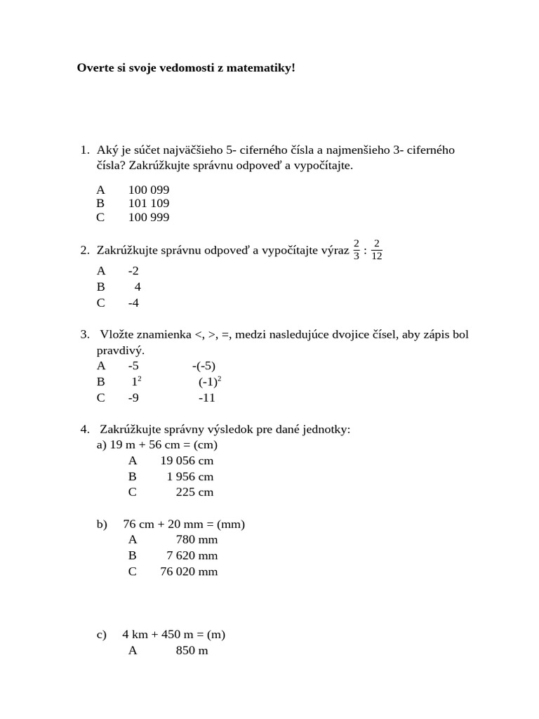 Test Mat | PDF