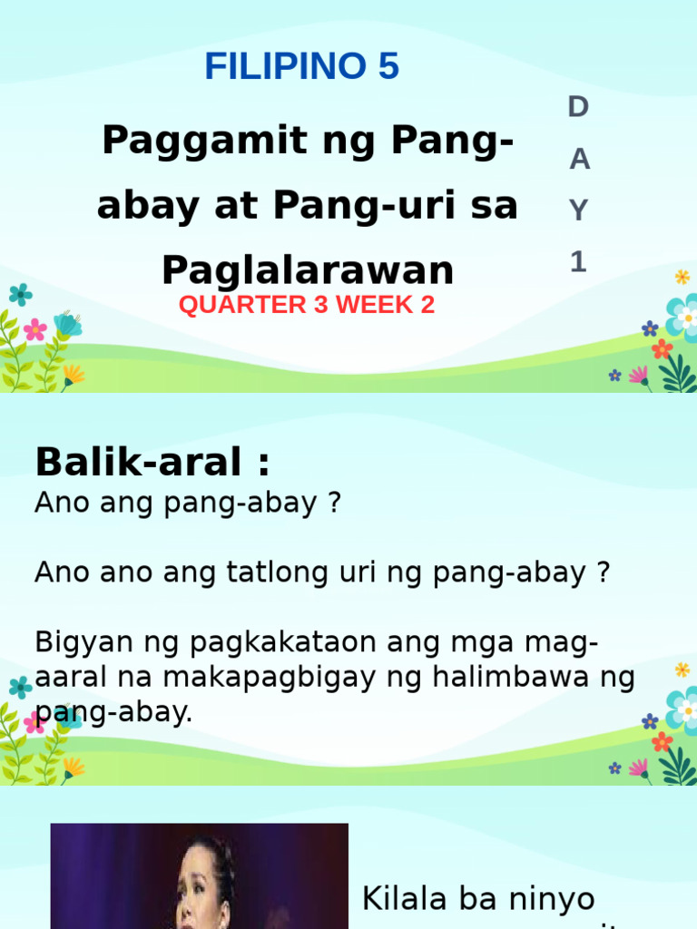 Q3-W2-Filipino 5 | PDF