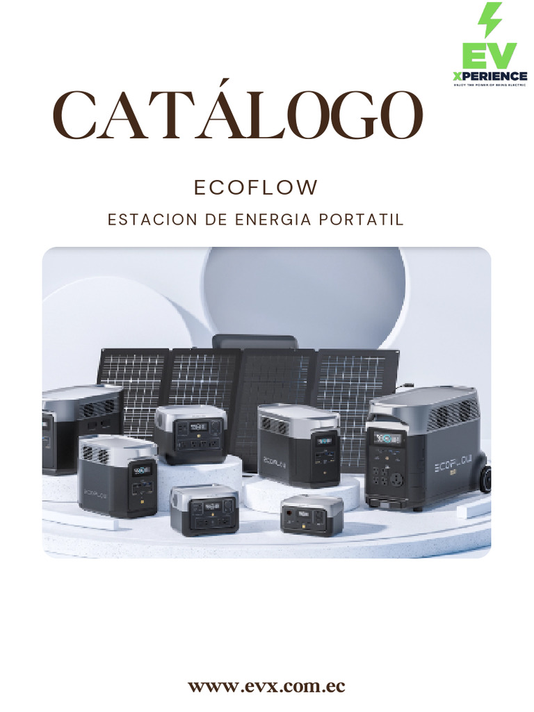 Catálogo de Estaciones de Energía EcoFlow | PDF