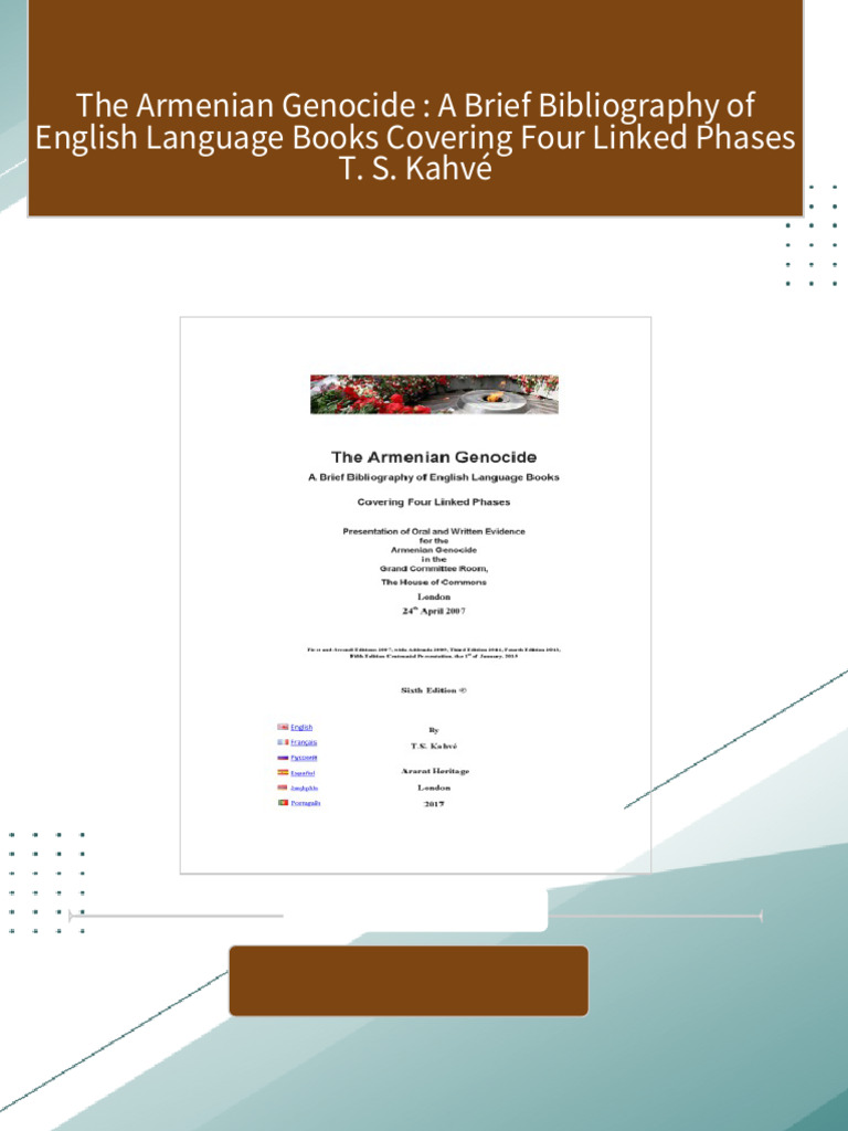 Instant download The Armenian Genocide : A Brief Bibliography of ... Instant download The Armenian Genocide : A Brief Bibliography of ...