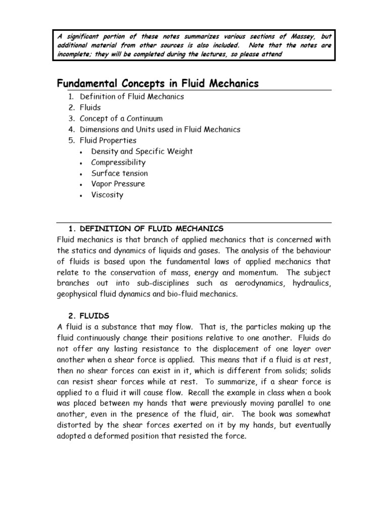 Fluid_Mechanics | PDF | Viscosity | Gases