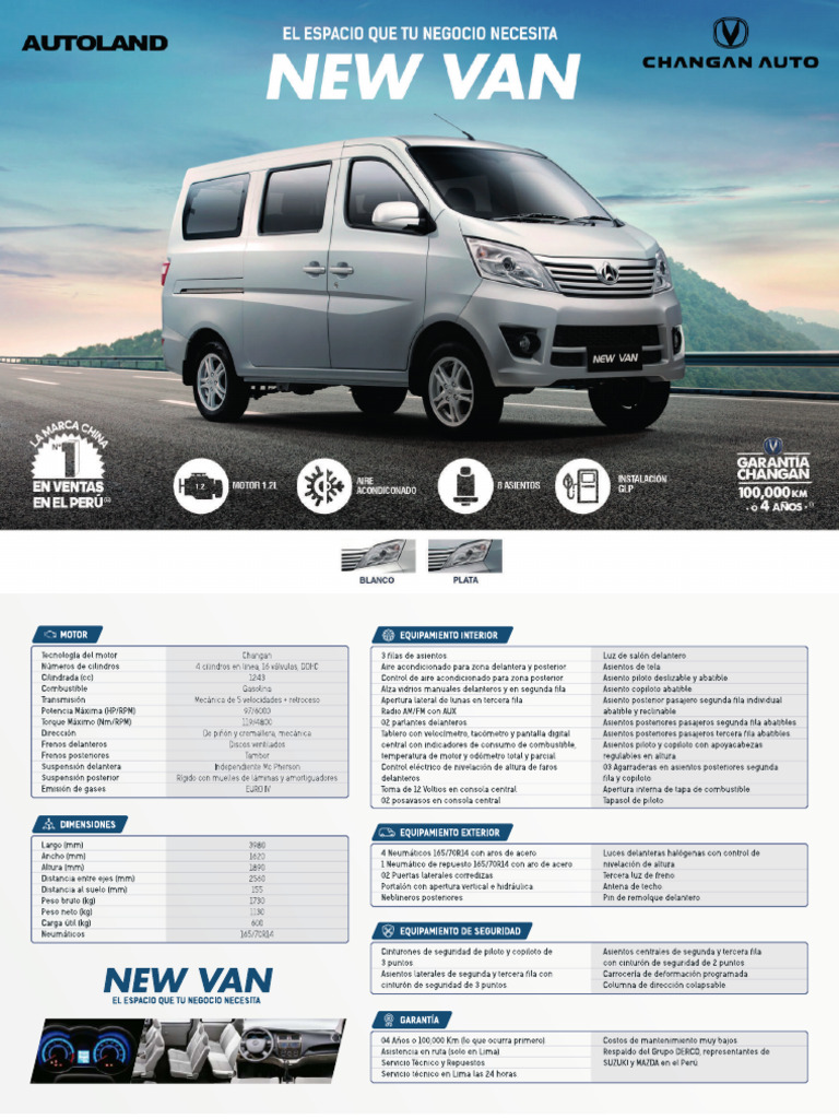 ficha-tecnica-changan-new-van | PDF