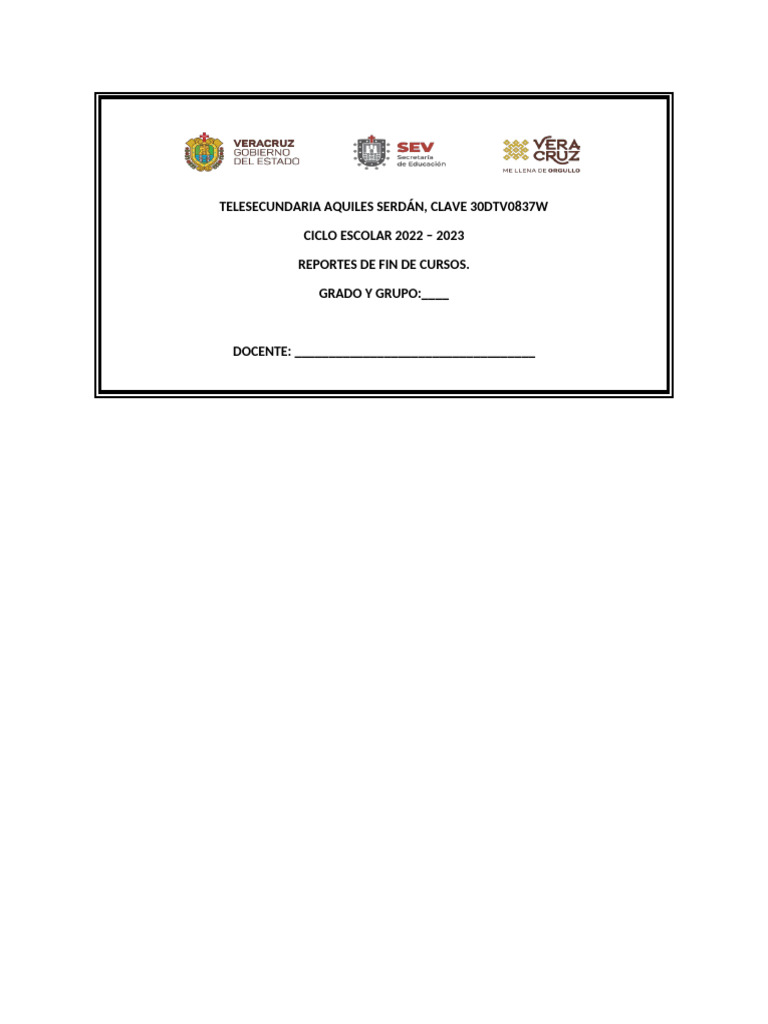 Carátula para Fólder | PDF