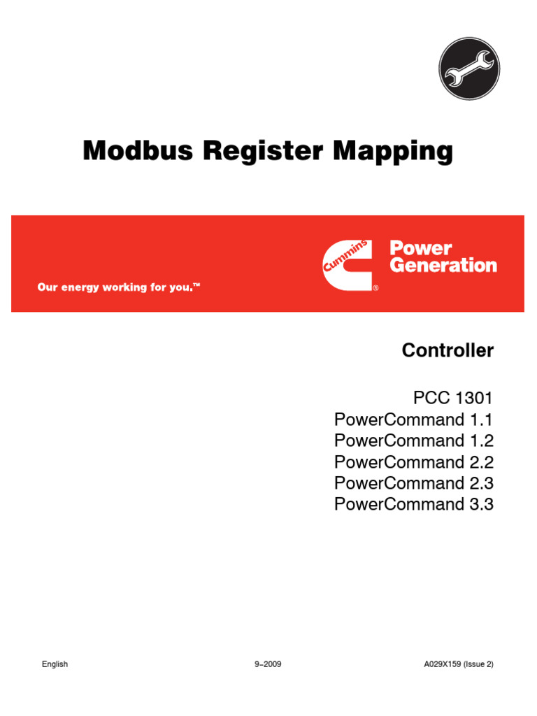 Modbus Mapping A029X159 I2 200909 | PDF | Fuels | Engines