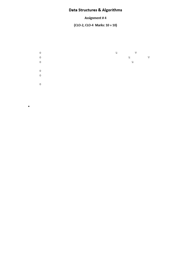 Data Structure and Algorithm Task | PDF