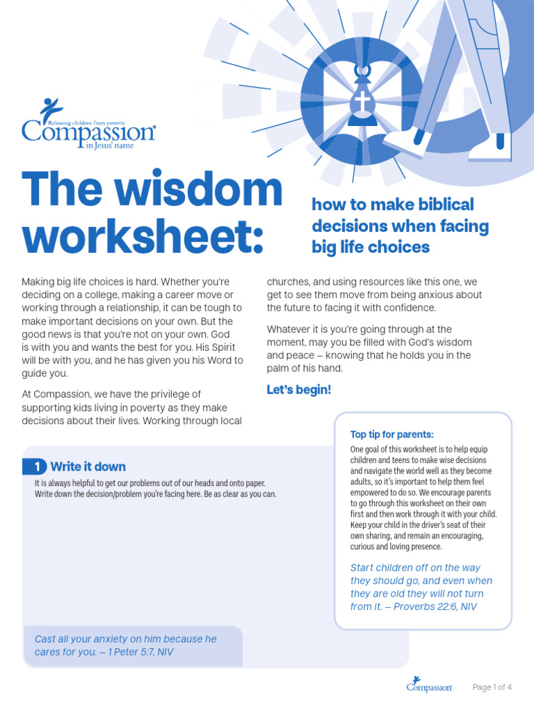 Biblical Guidance for Life Decisions | PDF | Prayer | Wisdom