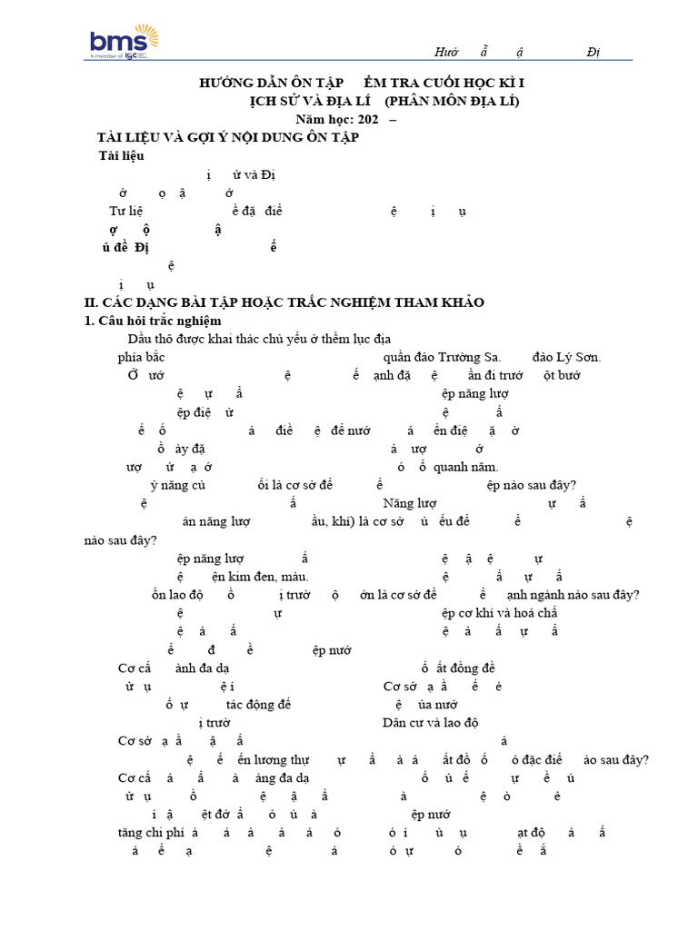 Cki - K9 - ĐC - LSĐL - Địa Lí | PDF