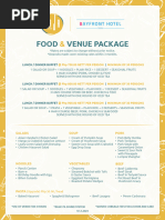 Tramway Timog Package PDF | PDF | Lunch | Salad