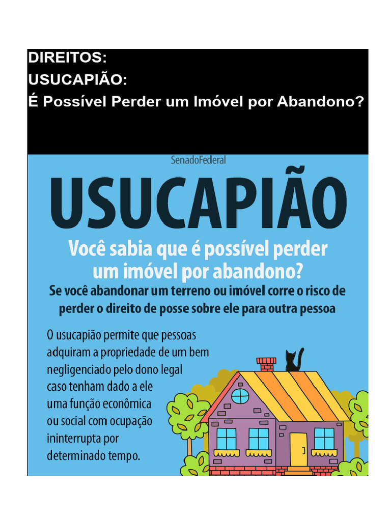 Tiposedireitosnausucapi%c3%83o Prof.juniorvita | PDF | Lei de Recursos ...
