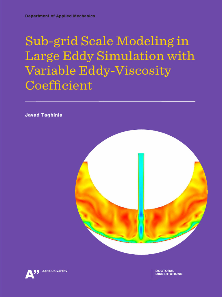 LARGE EDDY SIMULATION | PDF | Turbulence | Reynolds Number