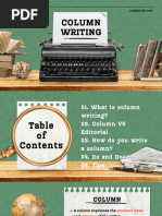 Column Writing Tips | PDF | Journalism | News