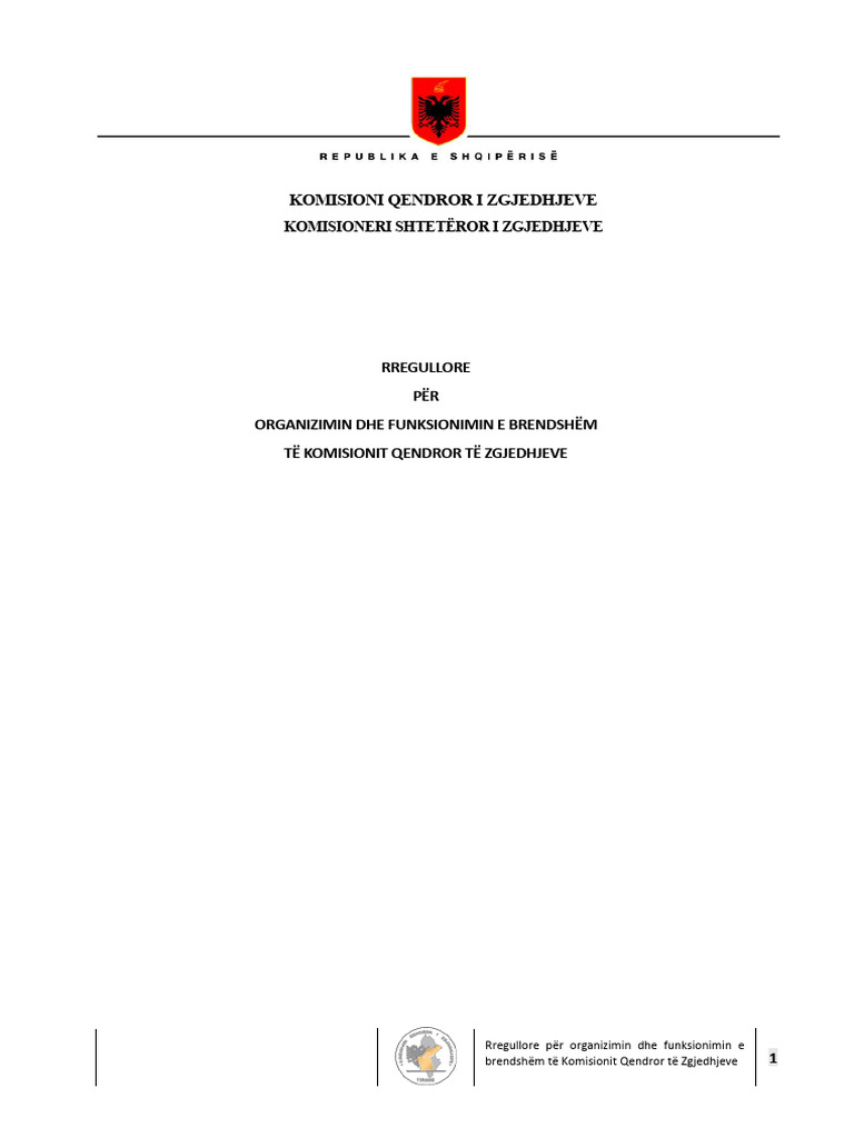 Rregullore e Brendshme e KQZ | PDF
