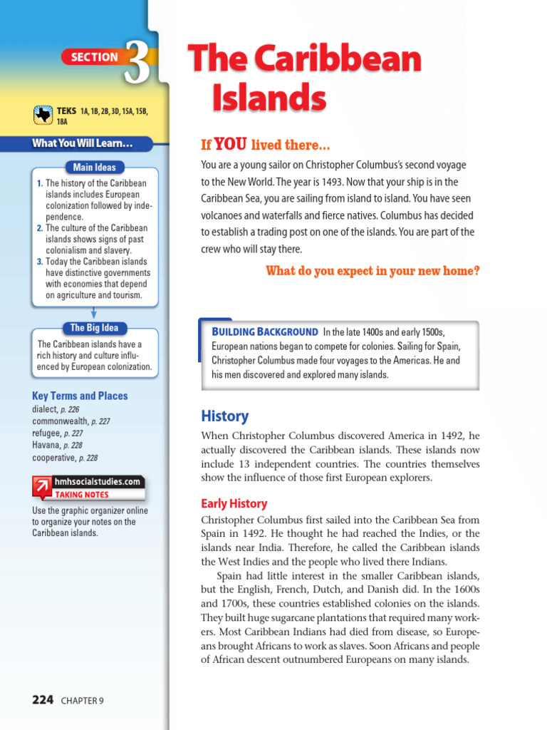 Chapter 9 Section 3 Reading | PDF | Caribbean | Haiti