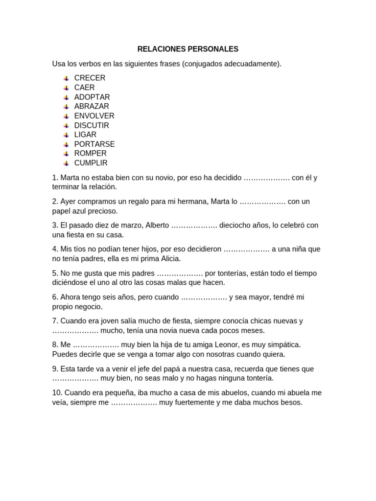 Relaciones Personales | PDF