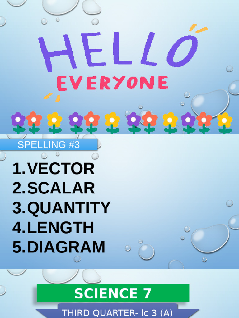 q3 Science 7 Lc 3 A | PDF | Force | Euclidean Vector